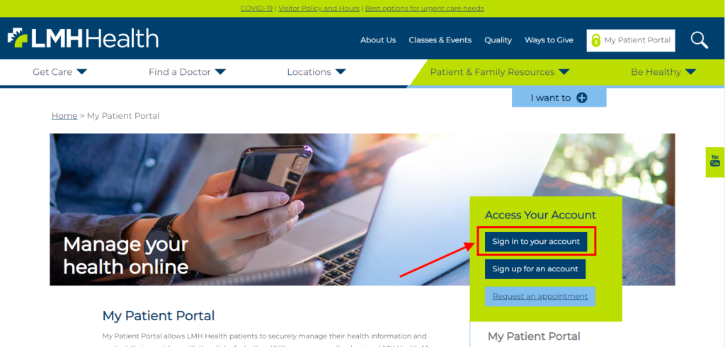 Lmh Patient Portal