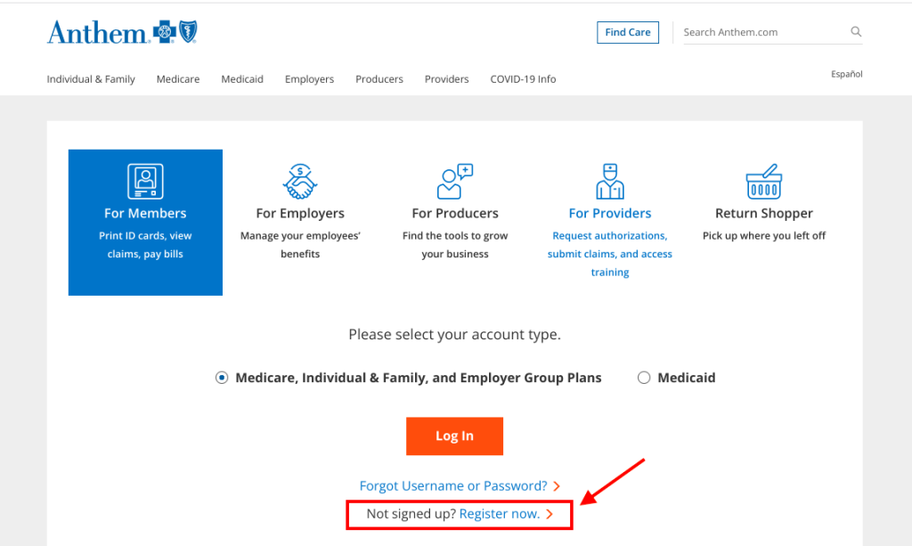 Log In To Your Anthem Account